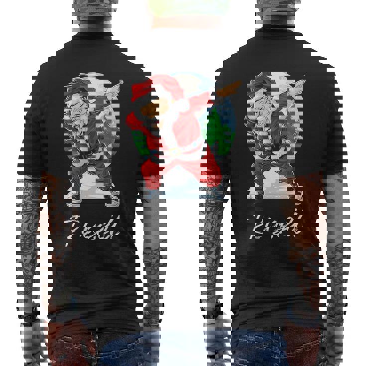 Russell Name Gift Santa Russell Mens Back Print T-shirt | Seseable