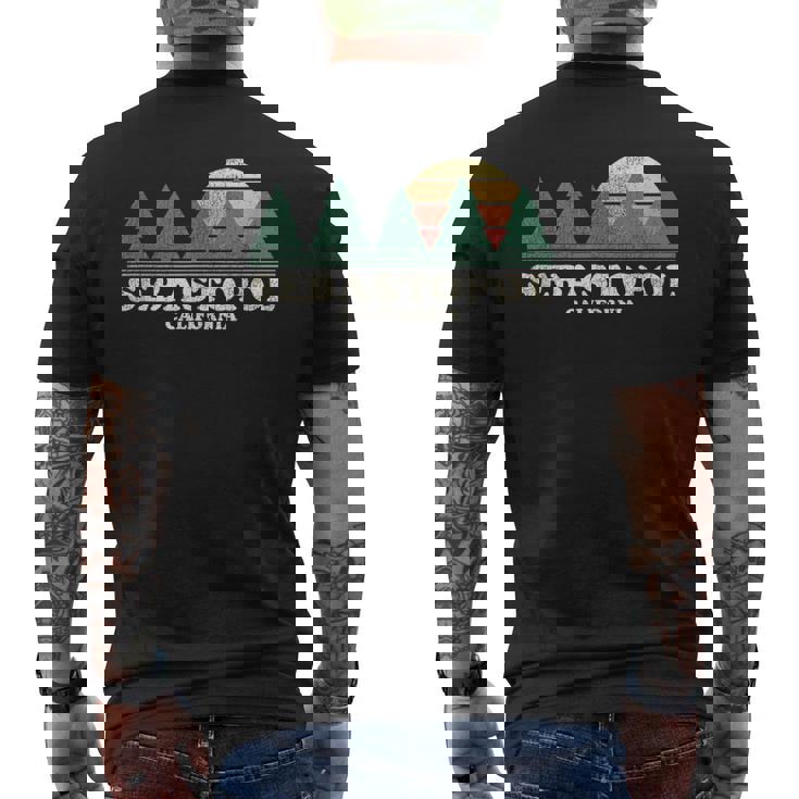 Sebastopol Ca Vintage Throwback Retro 70S Men's T-shirt Back Print | Mazezy