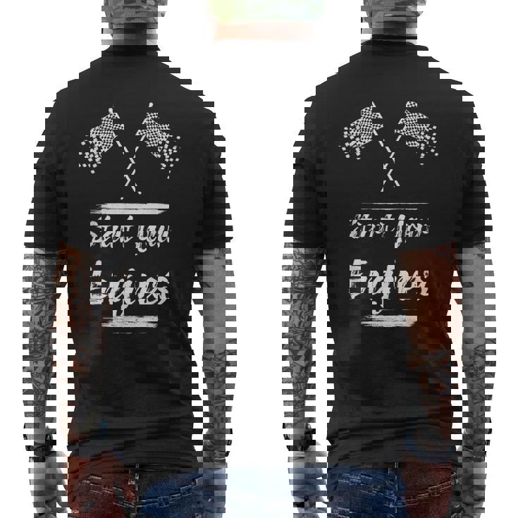 Start Your Engines Vintage Retro Checkered Flag Racing Car Racing Funny ...