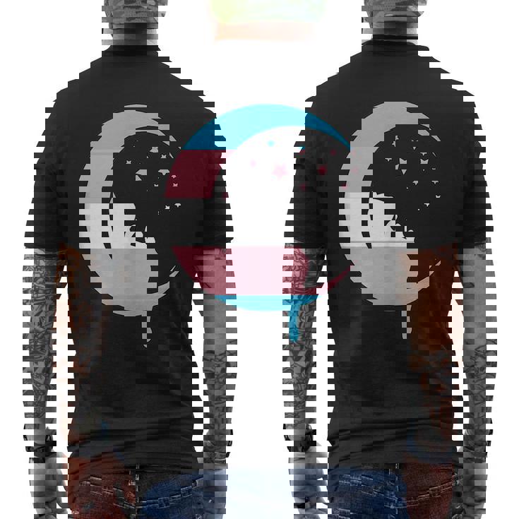 Transgender Flag Cat Lover Stars & Moon Trans Pride Ftm Mtf Mens Back ...