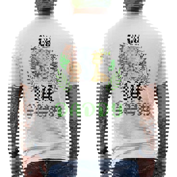 Daddy Of The Wild One Zoo Birthday Safari Jungle Animal Mens Back Print T-shirt