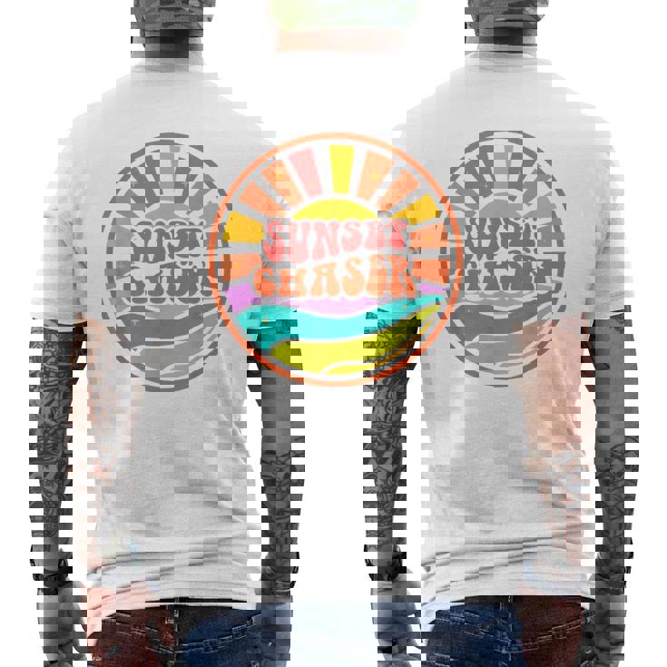 Sunset Chaser Happy Summer Collection Men's T-shirt Back Print | Mazezy