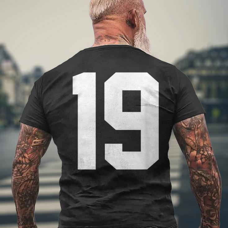 19 Team Sports Jersey Number Front & Back Player Fan Men's T-shirt Back ...