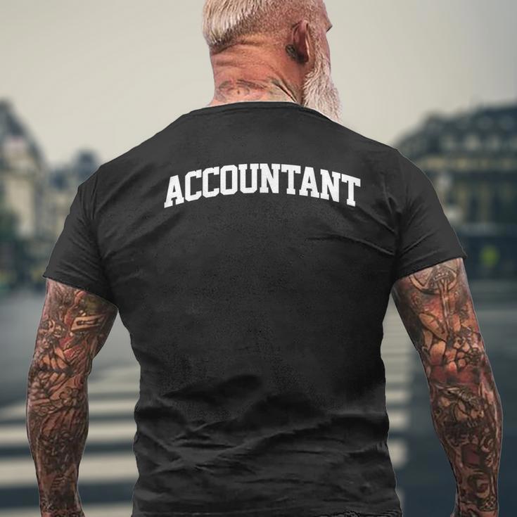 Accountant Job Outfit Costume Retro College Arch Men's Back Print T ...