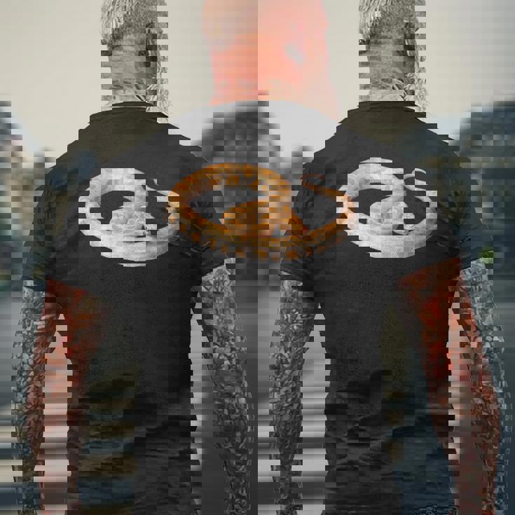 Albino Burmese Python T Golden Python Snake Men's T-shirt Back Print | Mazezy