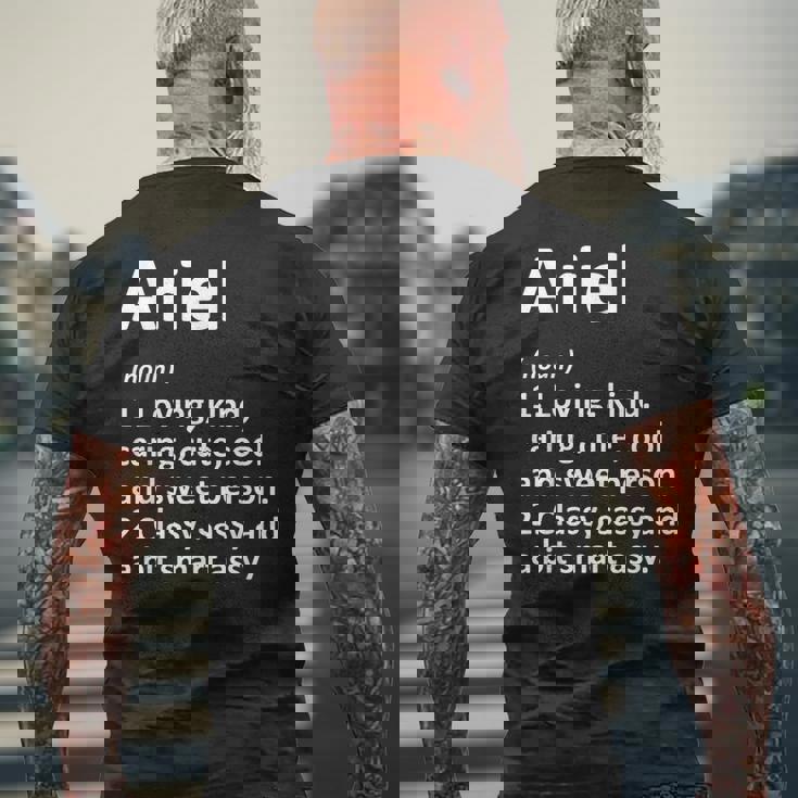 Ariel Definition Personalized Name Birthday Idea Men's T-shirt Back ...