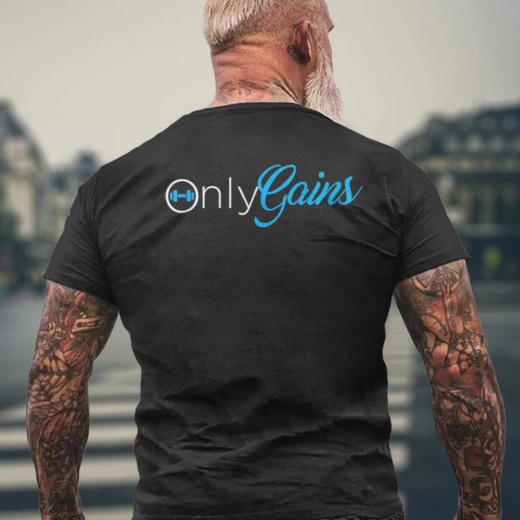 Bodybuilder Gym Clothes | Only Gainz Only Gains Mens Back Print T-shirt ...