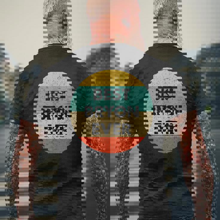 Bryon Name Men's Back Print T-shirt | Mazezy