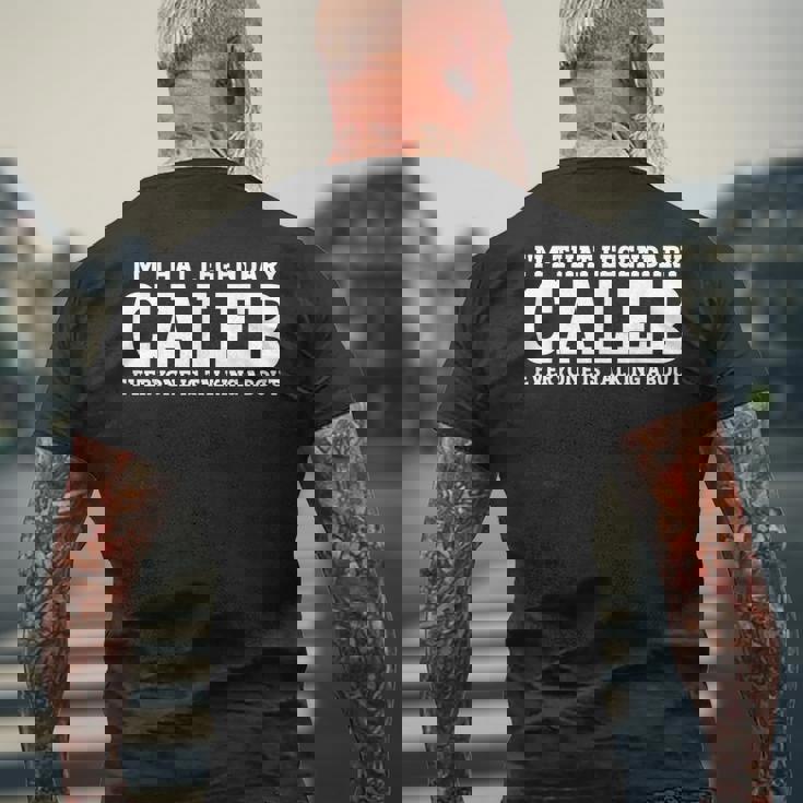 Caleb Personal Name Caleb Men's Back Print T-shirt | Mazezy