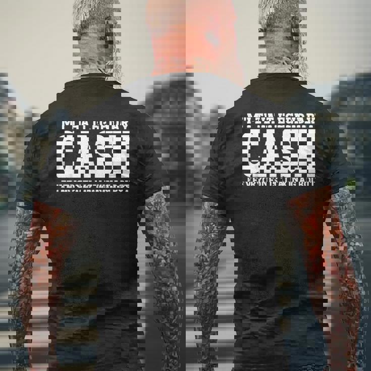 Cash Personal Name Cash Men's T-shirt Back Print | Mazezy