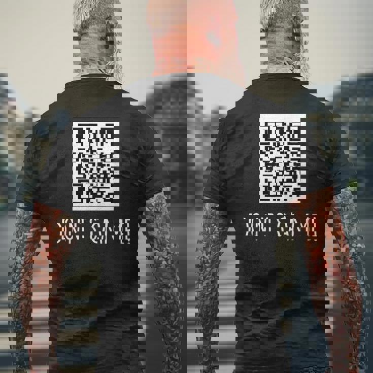 Don't Scan Me Qr Scan Code Joke Men's T-shirt Back Print | Mazezy