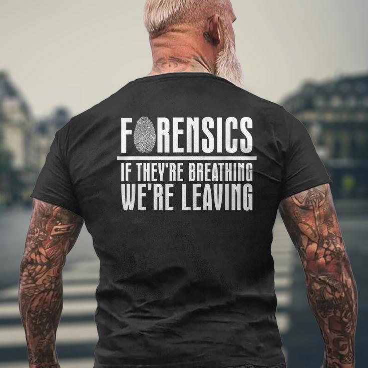 Forensic Science Investigator Forensic Scientist Men's T-shirt Back ...