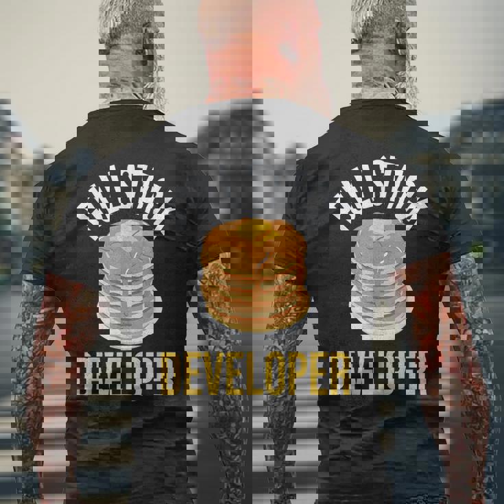 Full Stack Developer Computer Science Programmer Coding Mens T Shirt Back Print Mazezy