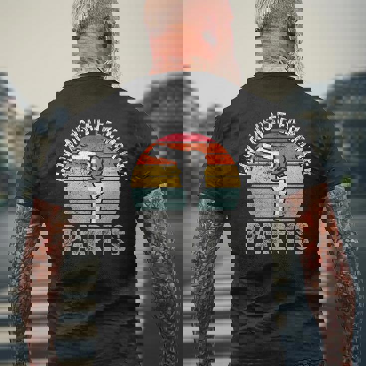 Funny Bionic Aftermarket Parts Knee And Hip Replacement Mens Back Print ...