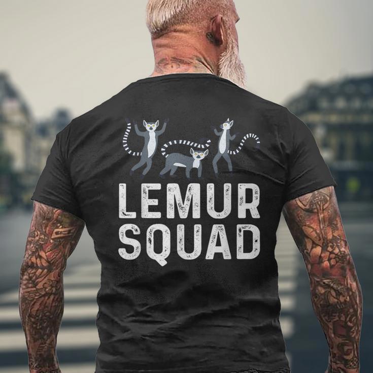 Lemur Squad Ring-Tailed Lemur Men's T-shirt Back Print | Mazezy