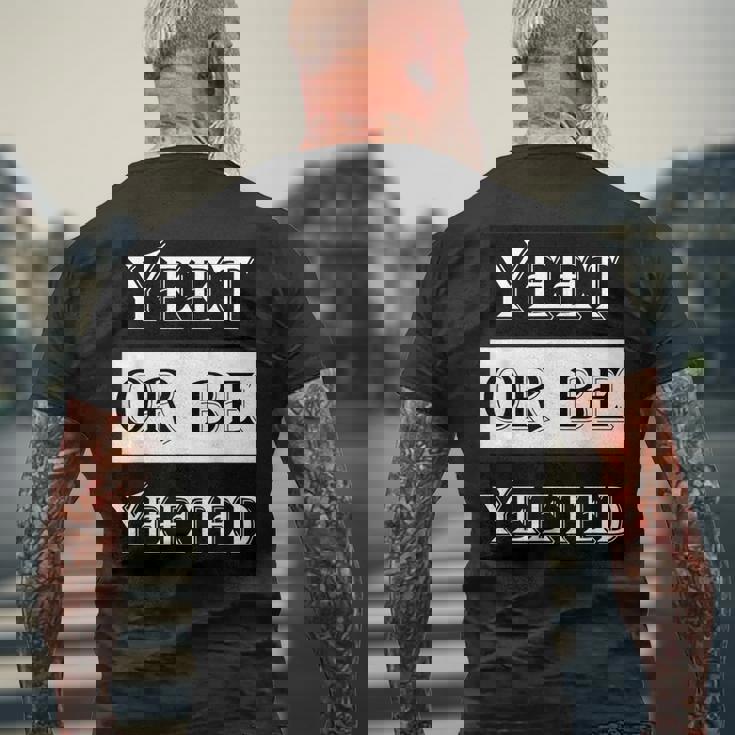 Yeet Meme Vine Social Media Slogan Slang Men's T-shirt Back Print | Mazezy