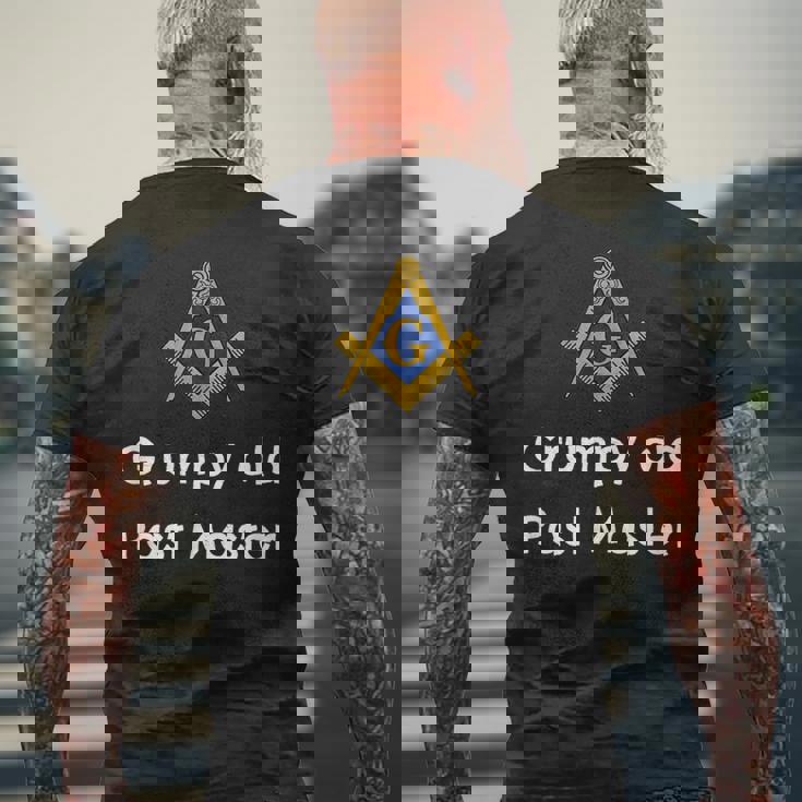 Grumpy Old Past Master Freemason Symbol Masonic Lodge Men's Back Print ...