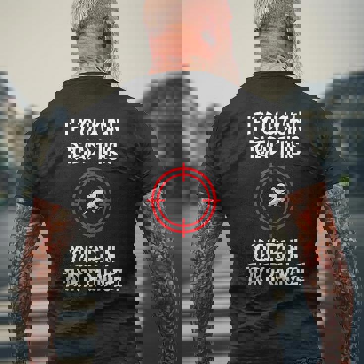 If You Can Read This Youre In Fart Range | Funny Saying Mens Back Print ...