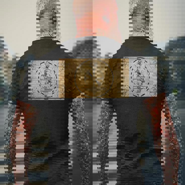 Indian Tv Test Pattern T Old Television Color Bars Men's T-shirt Back ...