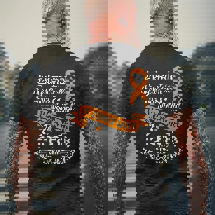 Leukemia Awareness Funny Leukemia Warrior Mens Back Print T-shirt | Mazezy