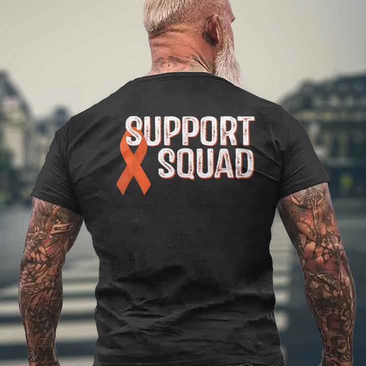 Leukemia Awareness Support Squad Men's Crewneck Short Sleeve Back Print ...