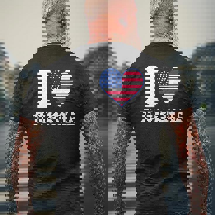 I Love Tuscola I Heart Tuscola Men's T-shirt Back Print | Mazezy