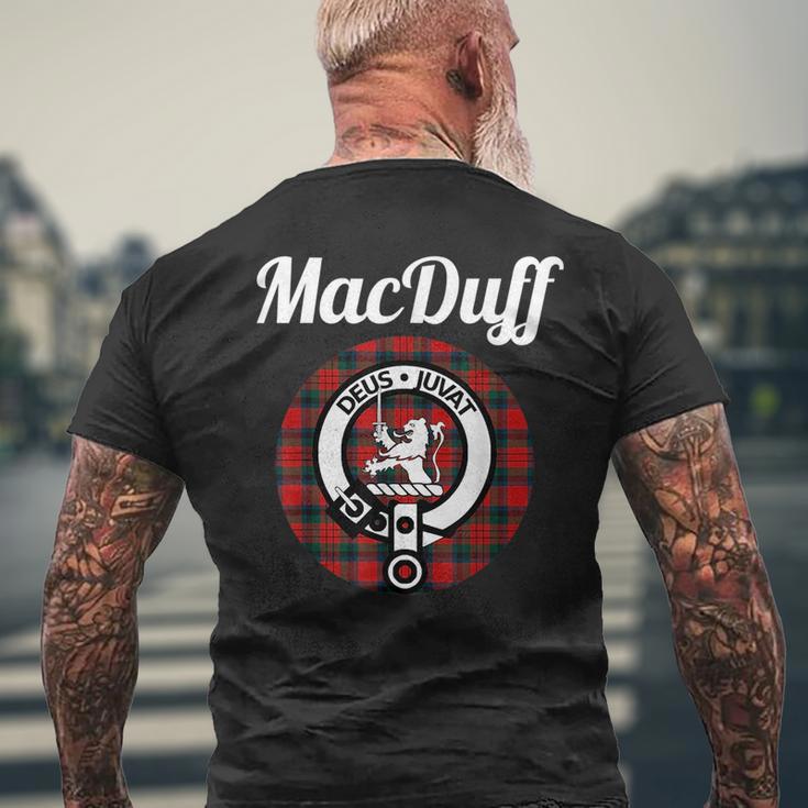 Macduff Clan Scottish Name Coat Of Arms Tartan Mens Back Print T-shirt ...