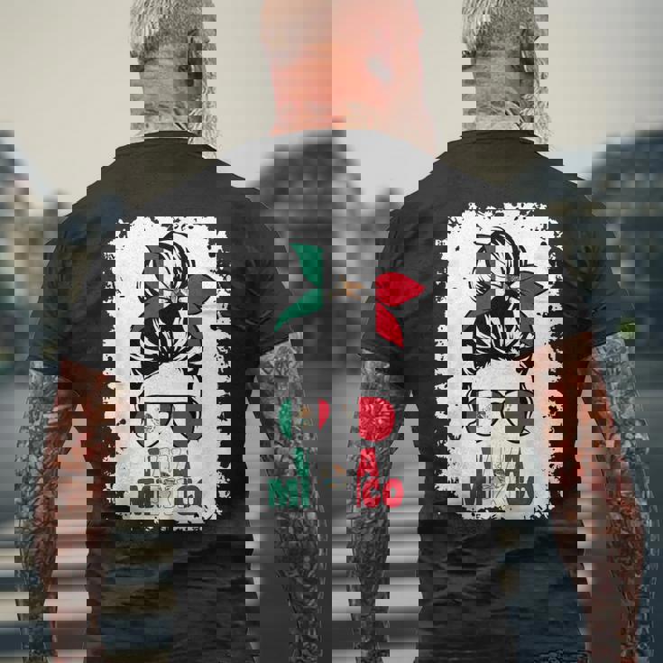 Mexican Viva Mexico Independence Day Mexican Flag Pride Men's T-shirt Back Print | Mazezy