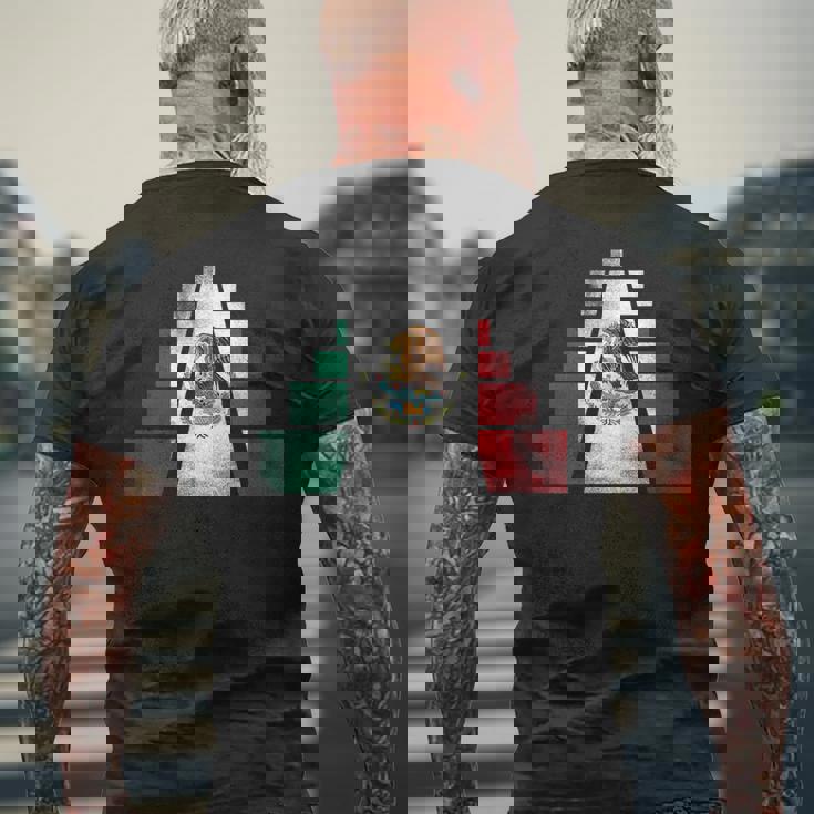 Mexican Ziggurats Mexico Pyramids - Chicano Pride Mens Back Print T-shirt | Mazezy