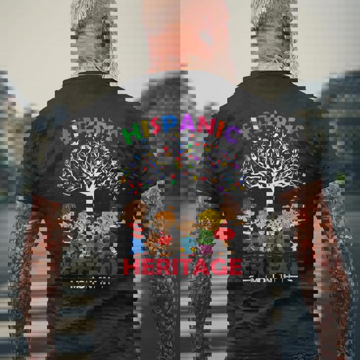 National Hispanic Heritage Month Hand Flag Tree Roots Latino Men's T ...