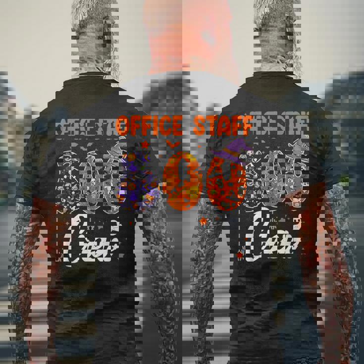 Office Staff Boo Crew Matching Halloween Costume Men's T-shirt Back ...