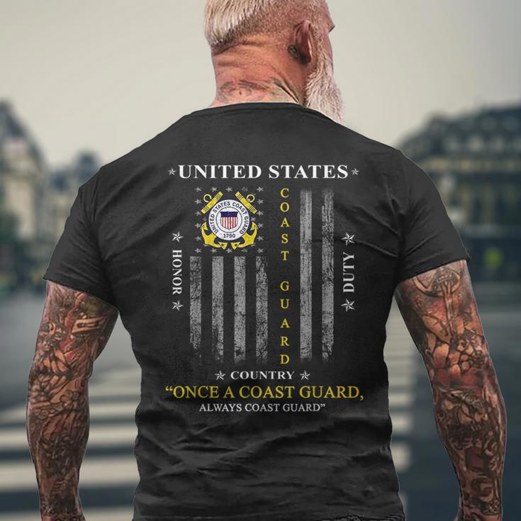 Once A Coast Guard Always A Coast Guard Mens Back Print T-shirt | Mazezy