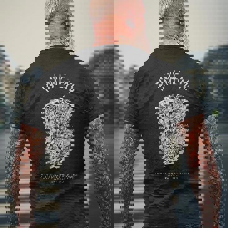 Panhead Vtwin Engine Cutaway Motorcycle 1948 Dark Colors Men's Back ...