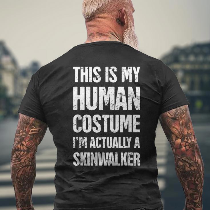 Paranormal Occult Skinwalker Costume Men's T-shirt Back Print | Mazezy