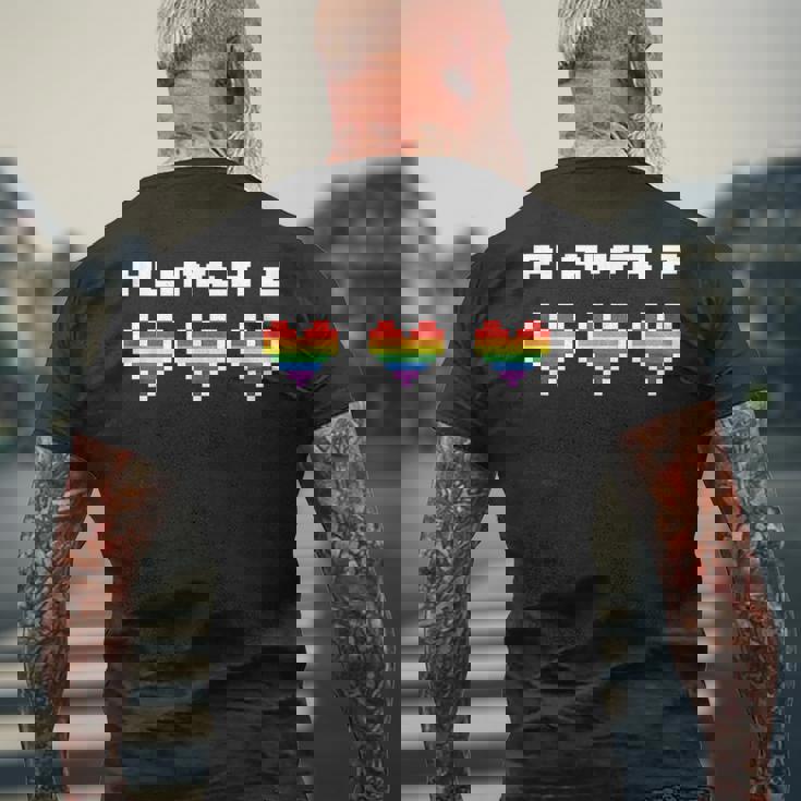 Player 2 Gamer Matching Gay Couple Outfit 80S Retro Gaming Mens Back ...