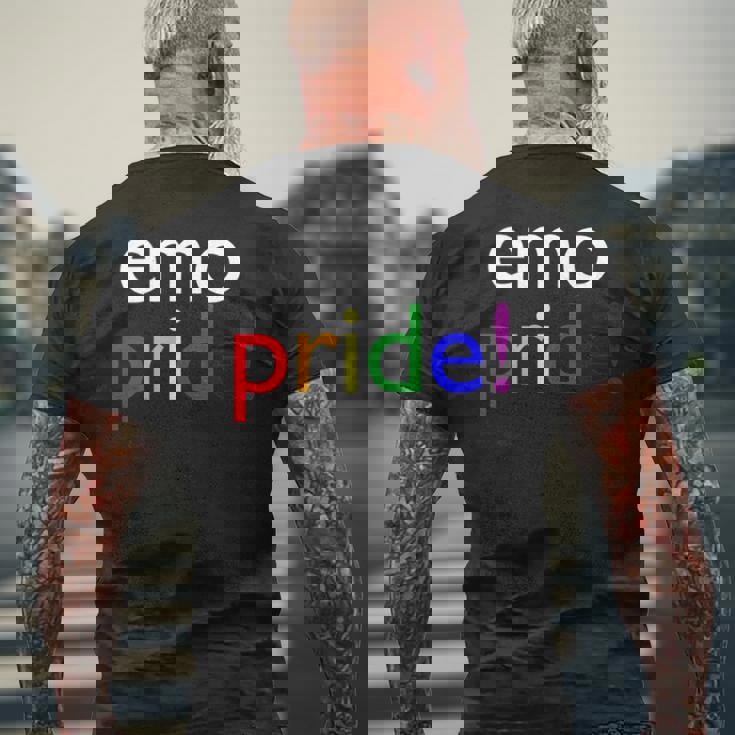 Pride Month Emo Pride Goth Unity Summer Pride Acceptance Mens Back Print T-shirt | Mazezy