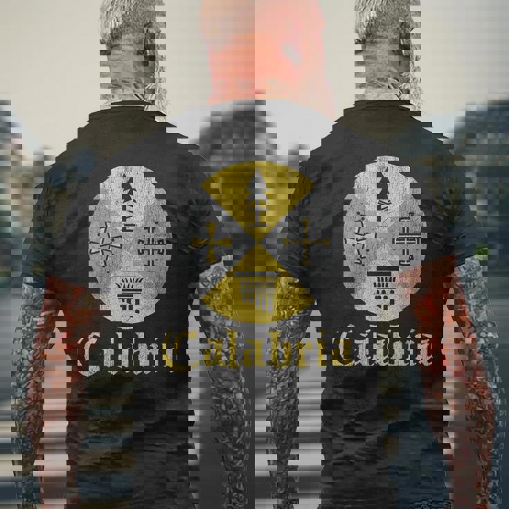 Proud Italian - Calabrese T Calabria Italy Flag Mens Back Print T-shirt ...