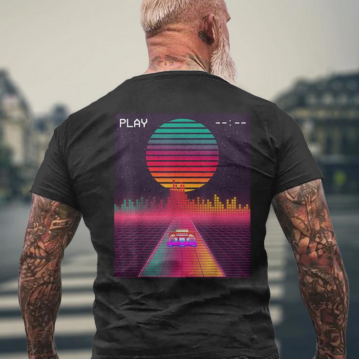 Retro 80S Cyberpunk Synthwave Sunset Fast Car In Outrun Grid 80S ...