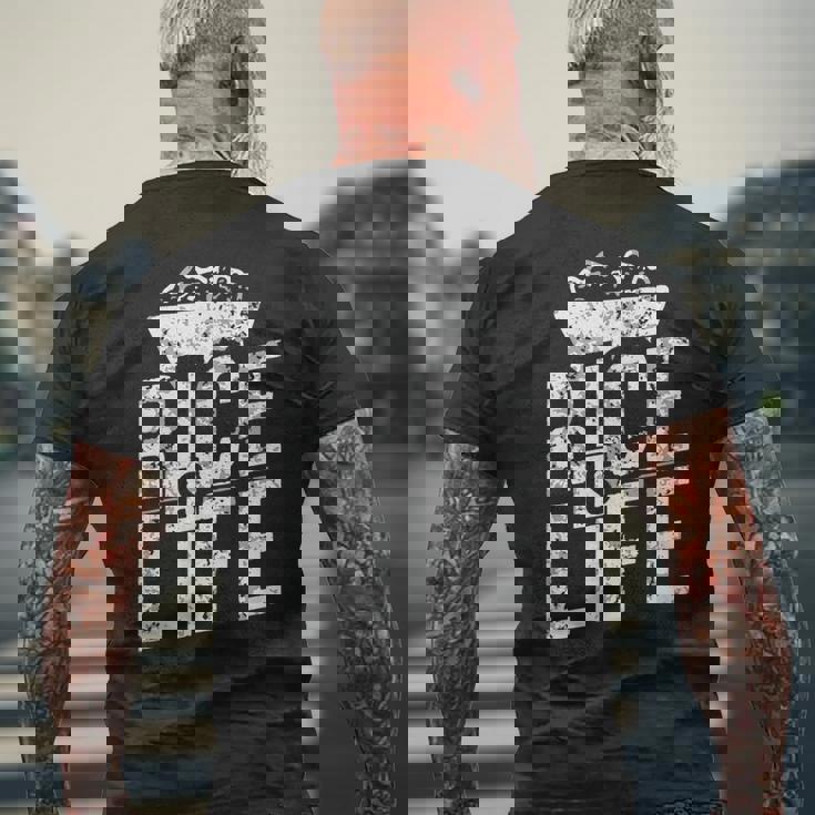 Rice Is Life Philippines Filipino Pinoy Asian Cuisine Men's Back Print ...