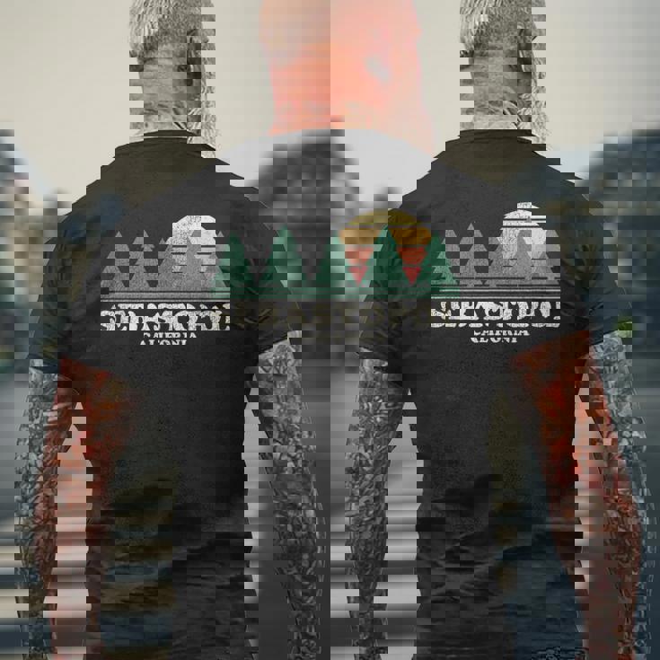 Sebastopol Ca Vintage Throwback Retro 70S Men's T-shirt Back Print | Mazezy