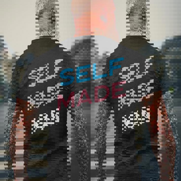 Self Made Transgender Man Lgbt Trans Pride Flag Ftm Mens Back Print T ...