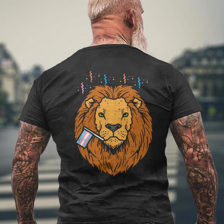Transgender Flag Lion Lgbt Trans Pride Stuff Animal Mens Back Print T ...
