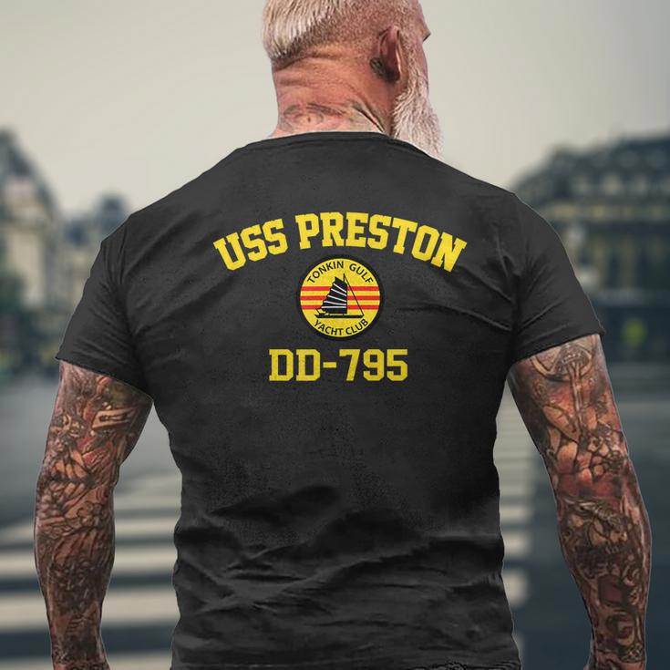 Uss Preston Dd795 Tonkin Gulf Yacht Club Men's Back Print T-shirt | Mazezy
