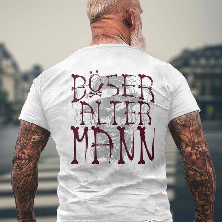 Bad Old Man Bone Font Mens Back Print T-shirt | Mazezy