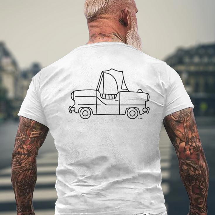 Original Cartoon Nash Metropolitan Antique Car Men's T-shirt Back Print ...