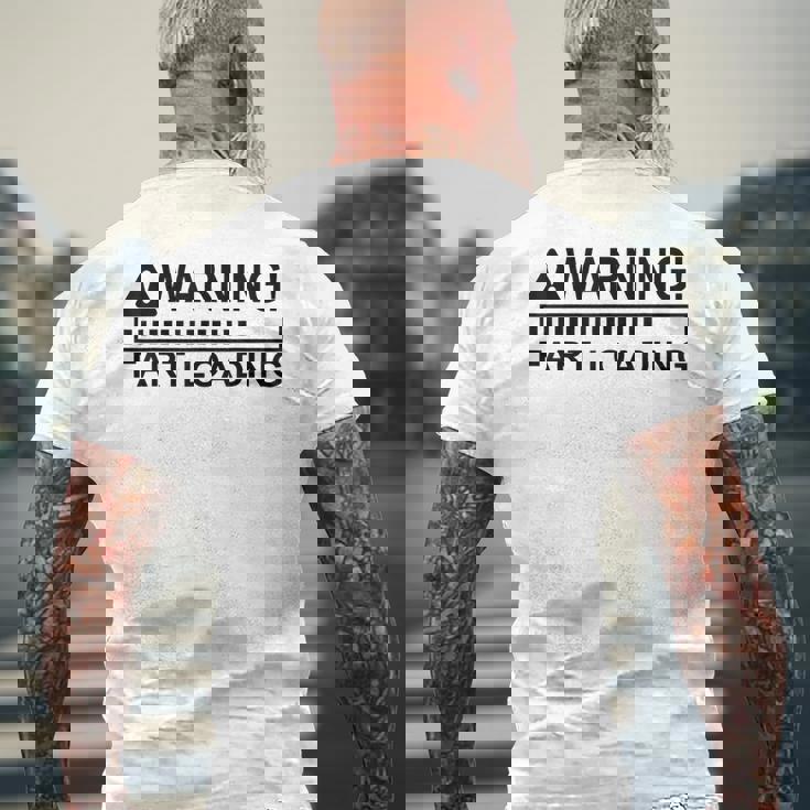 Warning Fart Loading Father And Funcle Men's Back Print T-shirt | Mazezy