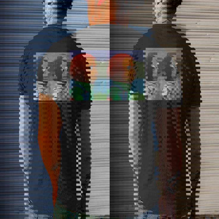 Awkward Look Meme Monkey Puppet Meme Men's T-shirt Back Print | Mazezy