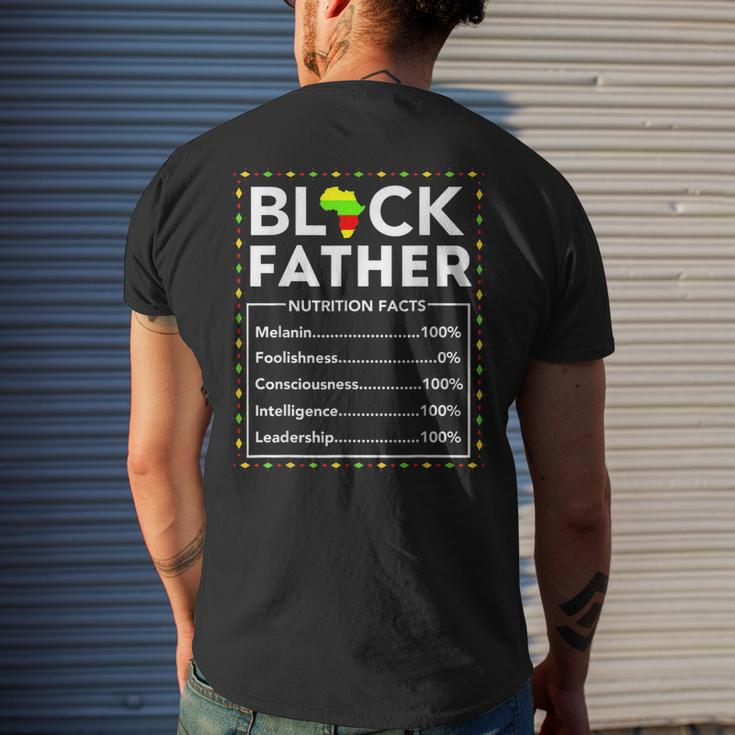 Black Father Nutritional Facts Junenth King Best Dad Ever Men's Back ...