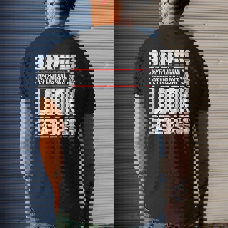 Burpees Meme - Fitness Quote - Exercise Joke - Funny Workout Mens Back ...