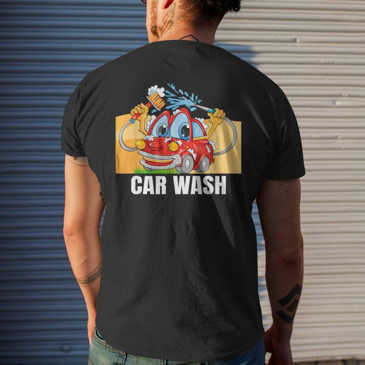 Car Wash And Detailing Mens Back Print T-shirt | Mazezy